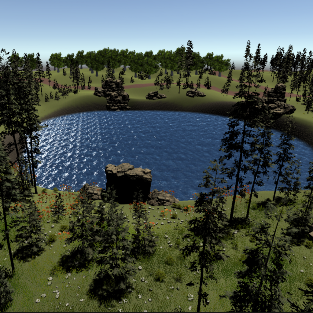 Create Landscapes in Unity Part 3 - Foliage, Rocks, and Lake | Datafloq